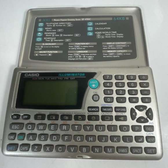 Casio | Other | Casio Sf470c Vintage Illuminator Business Organizer ...